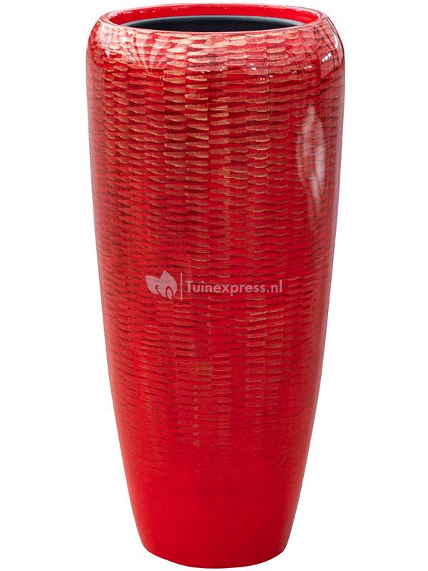 Baq Design Amfi hoge bloempot binnen Snake 34x34x75 cm rood ...