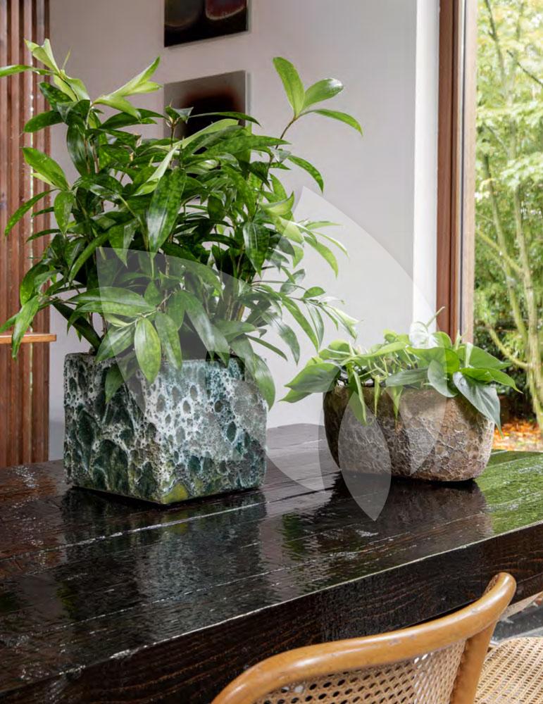 Baq Design Lava Relic beige ovale bloempot binnen 38x24x19 cm ...