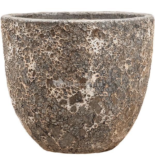 Baq Design Lava Relic Rust metal couple bloempot 36x34 cm | Tuinexpress.nl