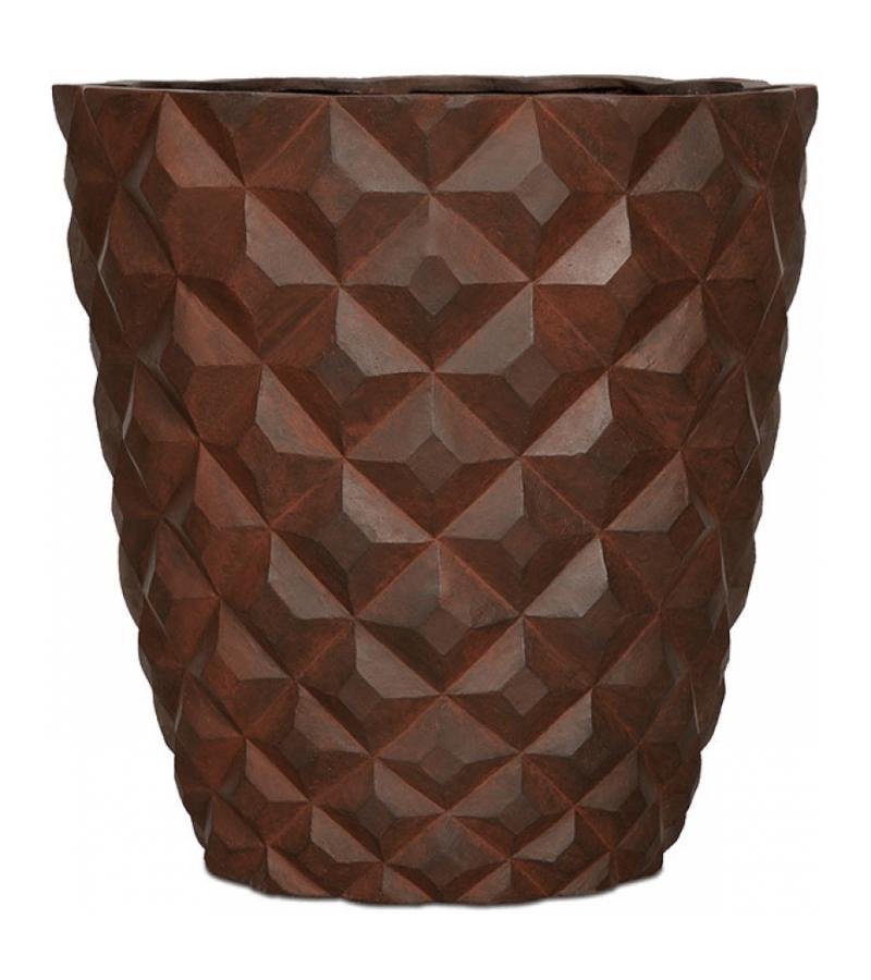 Capi Lux Heraldry roest 51x51x52cm bloempot | Tuinexpress
