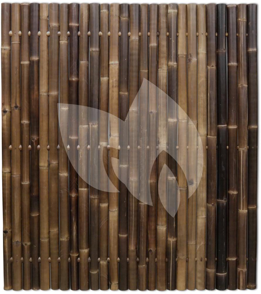 Express Bamboe schutting zwart 180 x 200 cm x 60-80 mm | Tuinexpress.nl