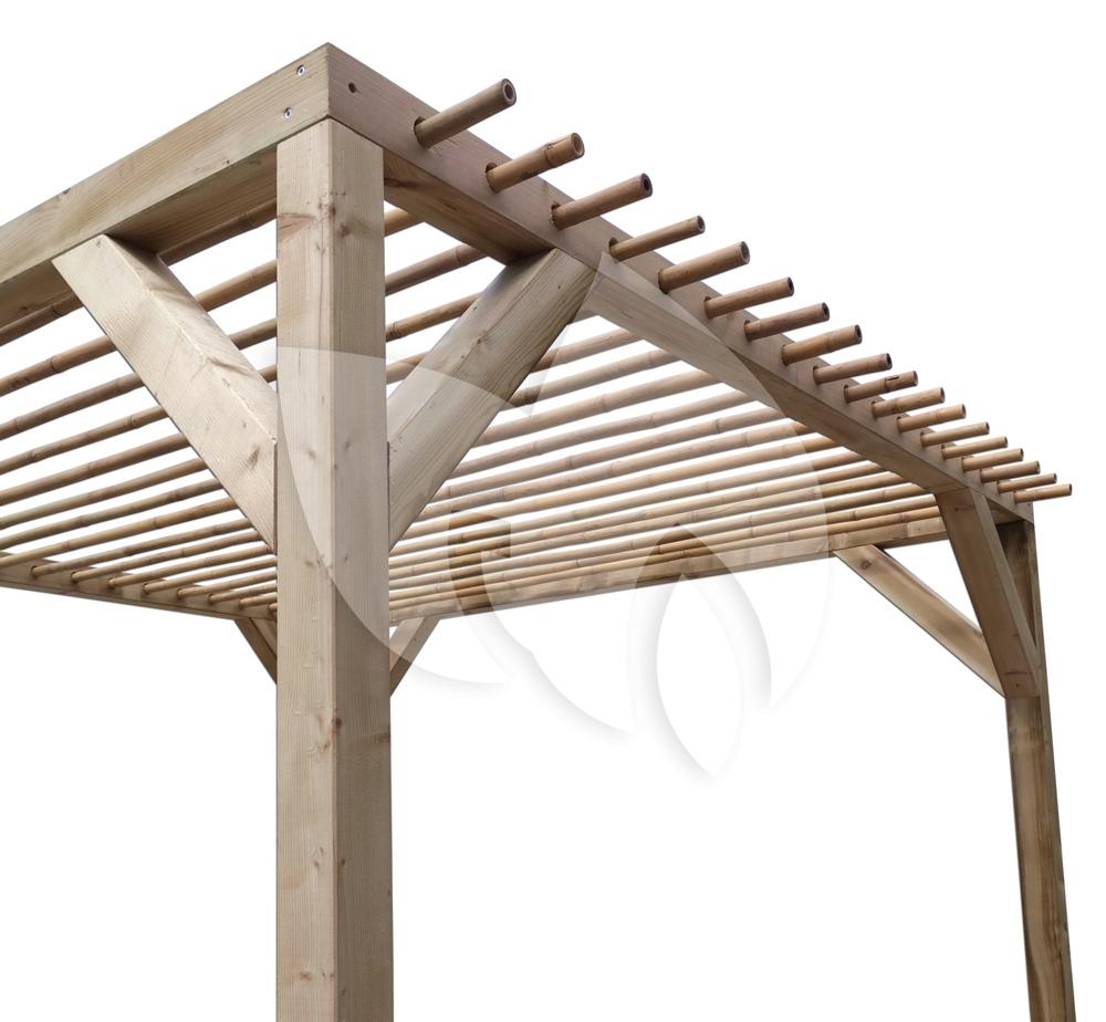 Express Houten pergola 270 x 270 cm | Tuinexpress.nl