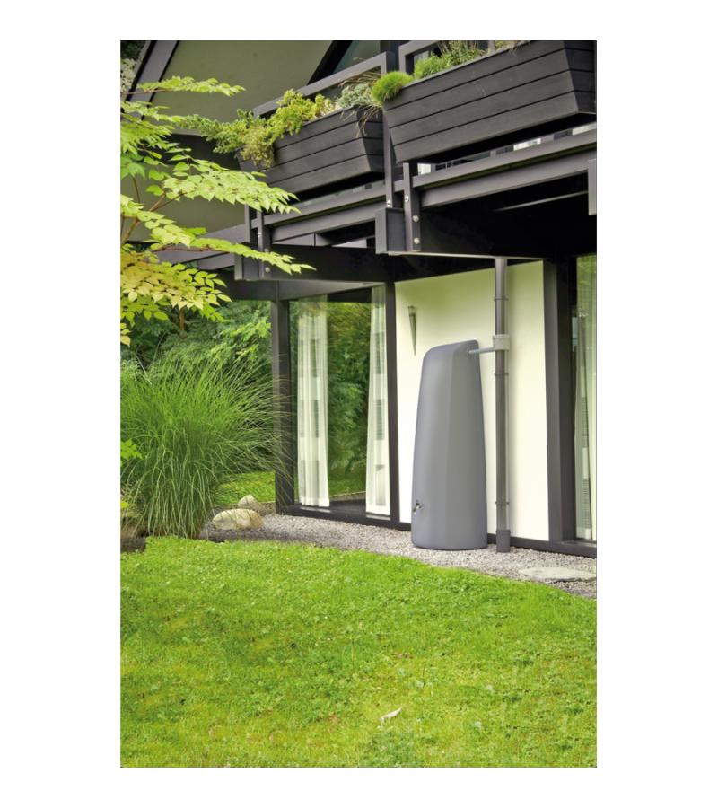 Garantia Elegance regenton 400 liter steengrijs | Tuinexpress