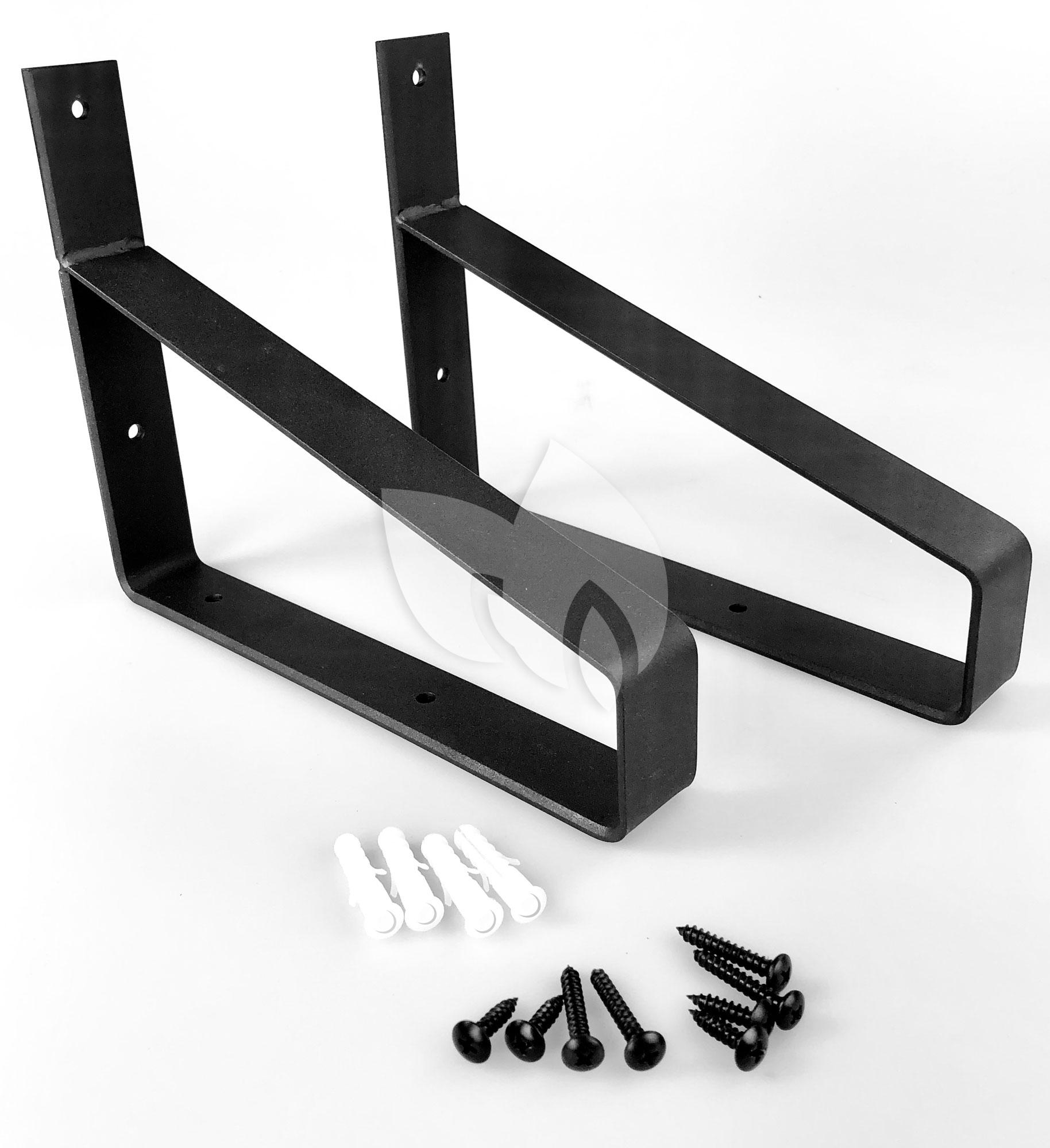 Wood Brothers Plankdragers 30 cm mat zwart set van 2 stuks | Tuinexpress.nl