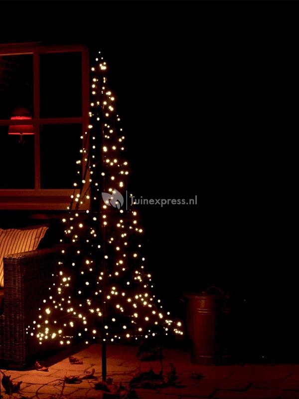 Fairybell licht kerstboom 185 cm 250 led warmwit met mast | Tuinexpress.nl