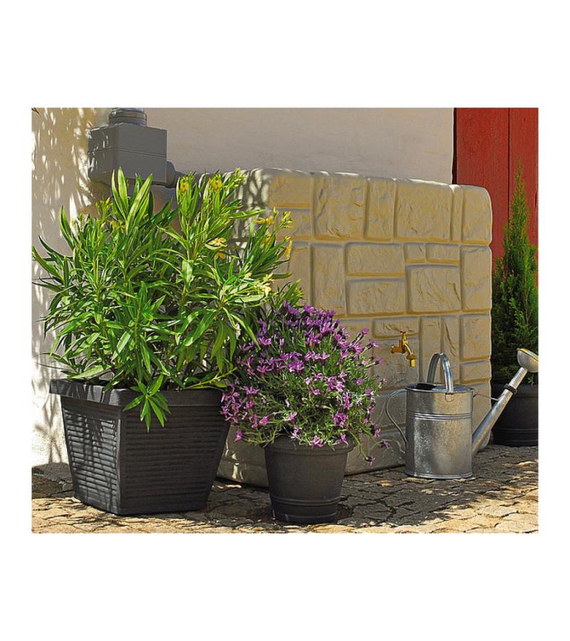 Garantia Wall regenton 300 liter steengrijs | Tuinexpress
