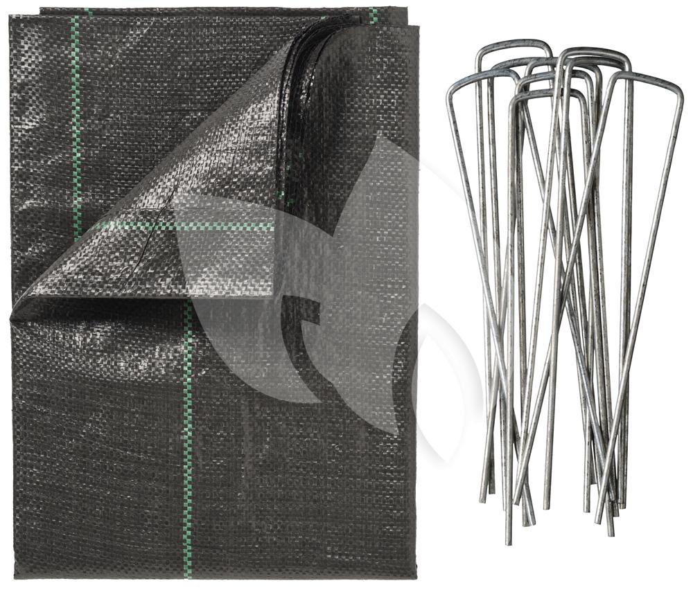 Nature Worteldoek 1x10 meter inclusief grondpennen | Tuinexpress.nl