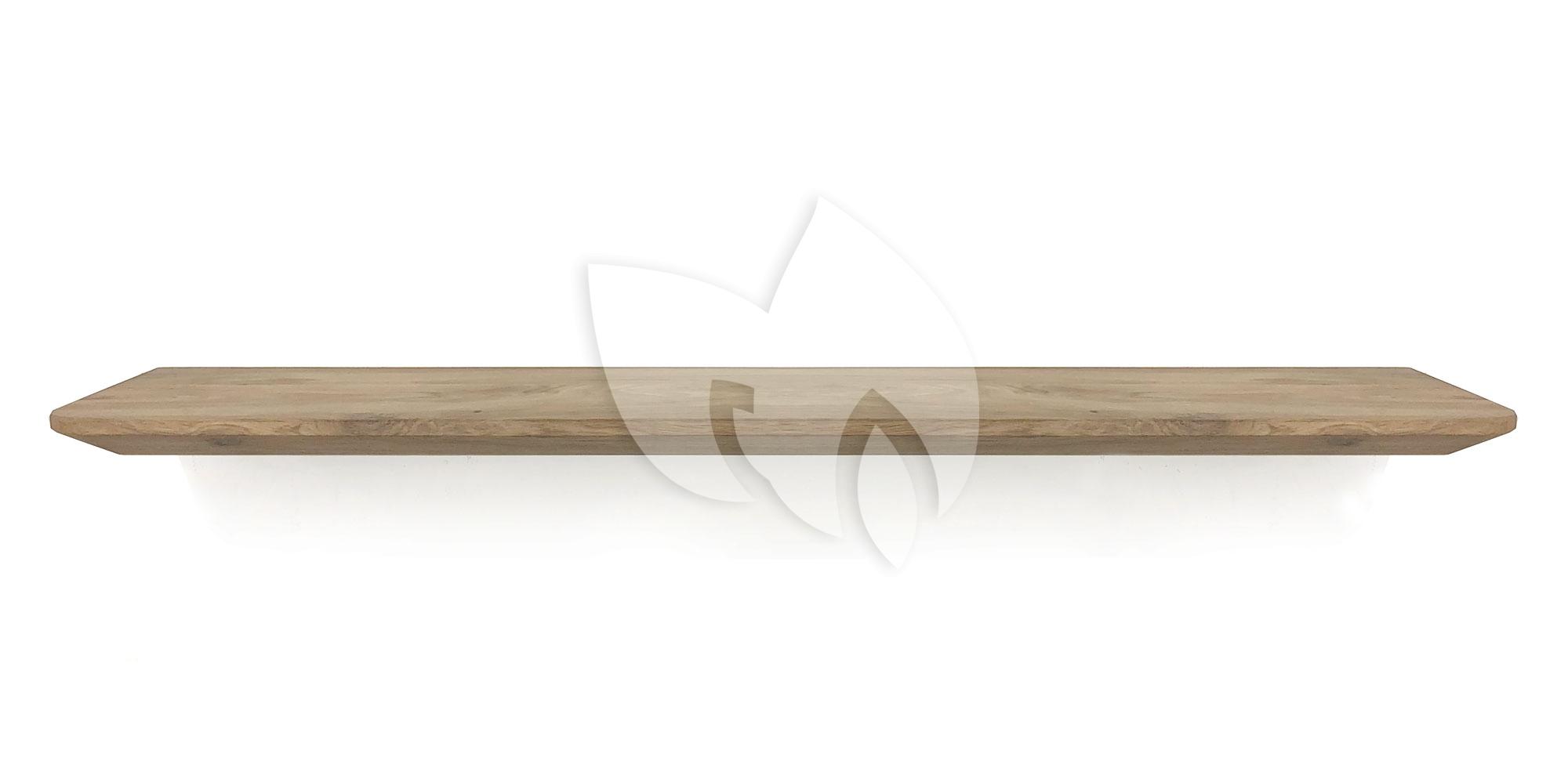 Wood Brothers Eiken zwevende wandplank met verjongde kant 100 x 20 cm ...