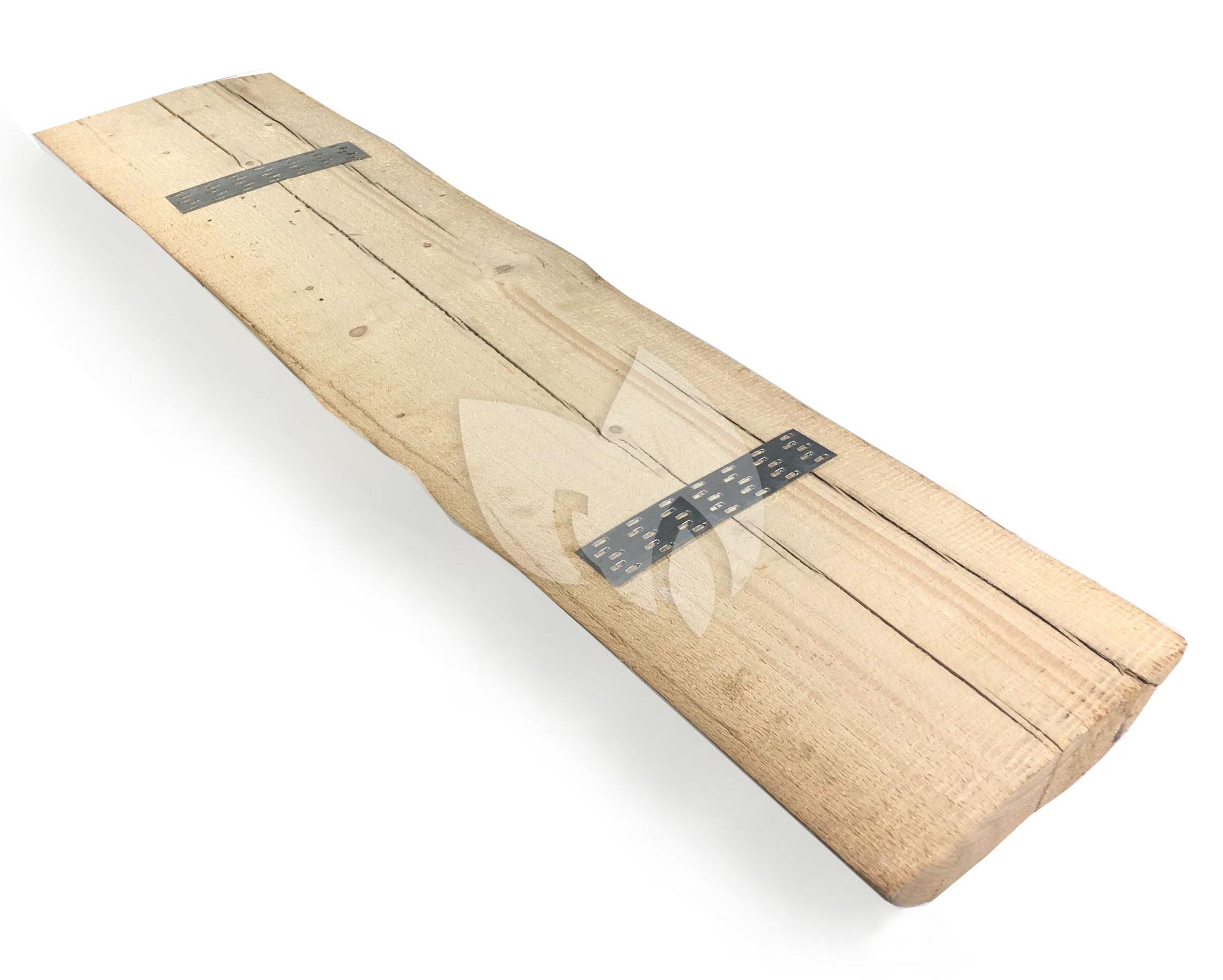 Wood Brothers Halfronde Barnwood balk 100 x 24 cm | Tuinexpress.nl