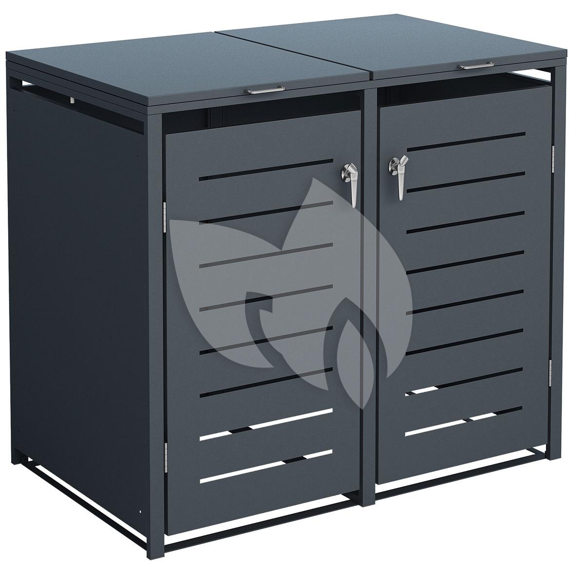 Express Kliko ombouw - Verzinkt staal - Antraciet 2 kliko's ...