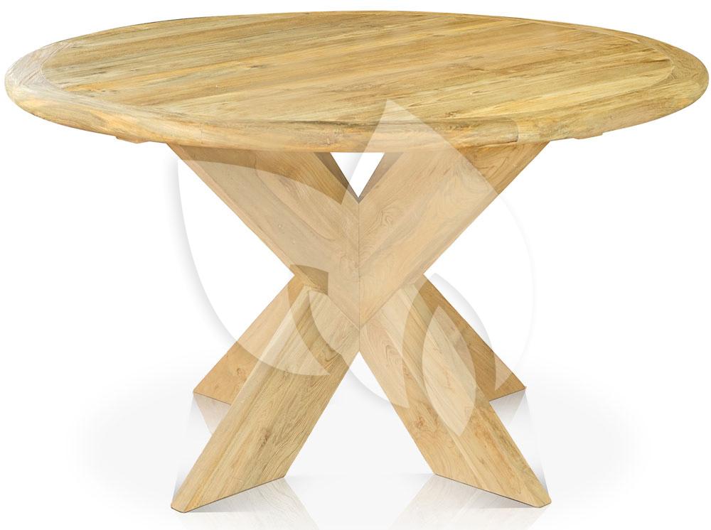 SenS-Line Malta ronde tuintafel teak 130 cm | Tuinexpress.nl