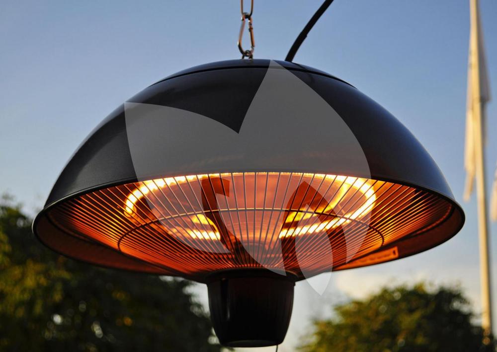 Sunred Mushroom grijs - hangende elektrische terrasverwarmer ...