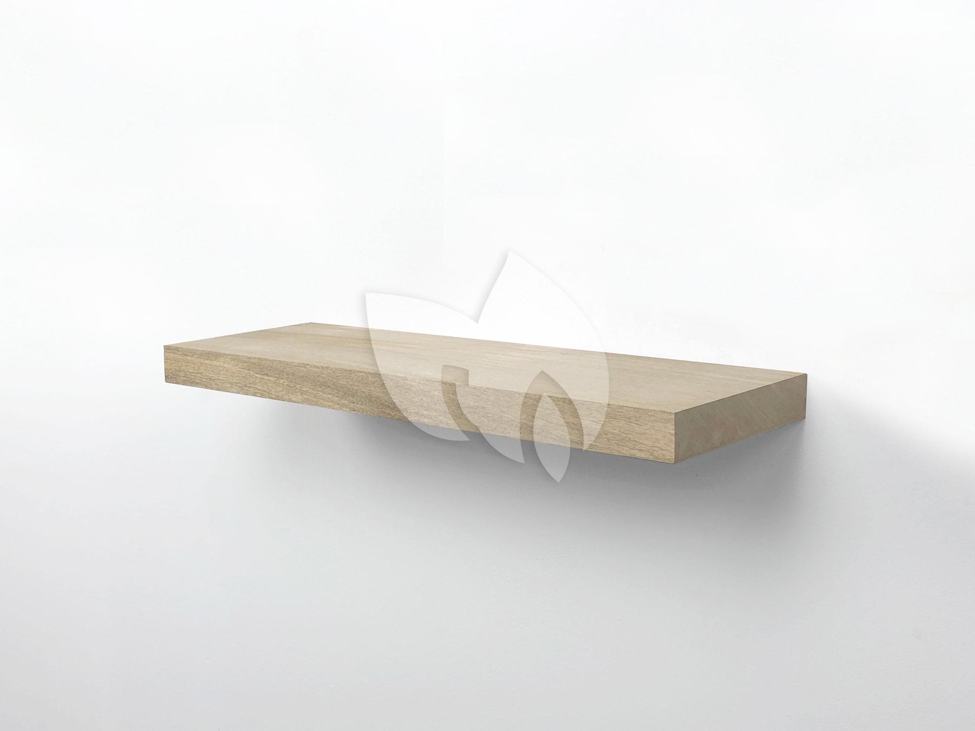 Wood Brothers Zwevende wandplank mangohout recht 120 x 20 cm ...